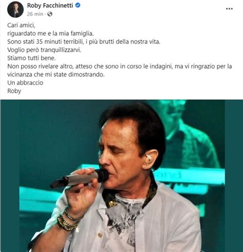 Paura Per Roby Facchinetti Aggredito E Rapinato In Casa A Bergamo Da Uomini Armati