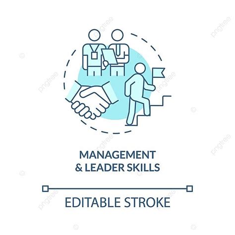 Management And Leader Skills Turquoise Concept Icon Infographic Skill