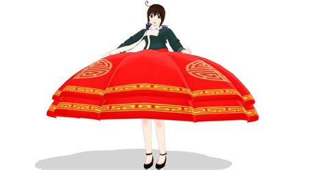 Mmd 韓国娘 − パラシュート ドレス Guegorovのイラスト Pixiv【2024】 娘 韓国 ドレス