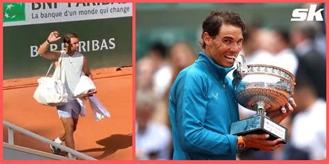 Watch Fans Roar As Rafael Nadal Appears At Court Philippe Chatrier