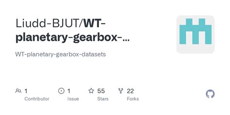 Github Liudd Bjutwt Planetary Gearbox Dataset Wt Planetary Gearbox