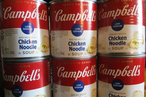 11 Campbells Low Sodium Chicken Noodle Soup Nutrition Facts