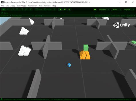 unity ml agentsによる強化学習：サンプルプログラムを動かしてみる（pyramids編） massie s programming