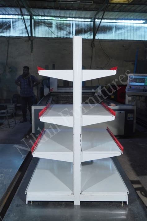 Ms Free Standing Unit Standard Double Sided Gondola Storage Racks 6x3