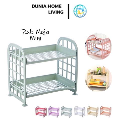 Jual Rak Susun 2 Tingkat Tempat Penyimpanan Organizer Kosmetik