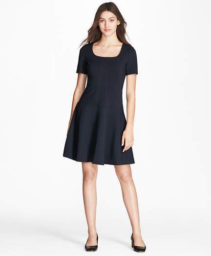 Brooks Brothers Flared Ponte Dress Ponte Dress Shopping Womens