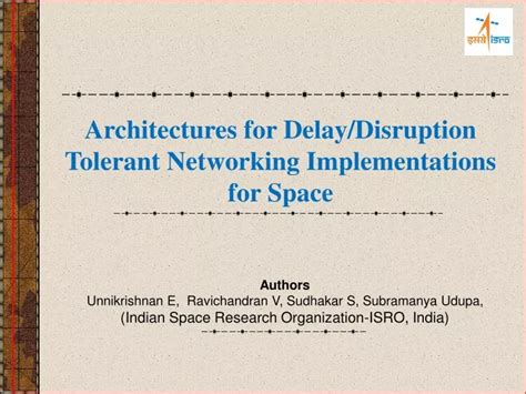 Ppt Architectures For Delaydisruption Tolerant Networking