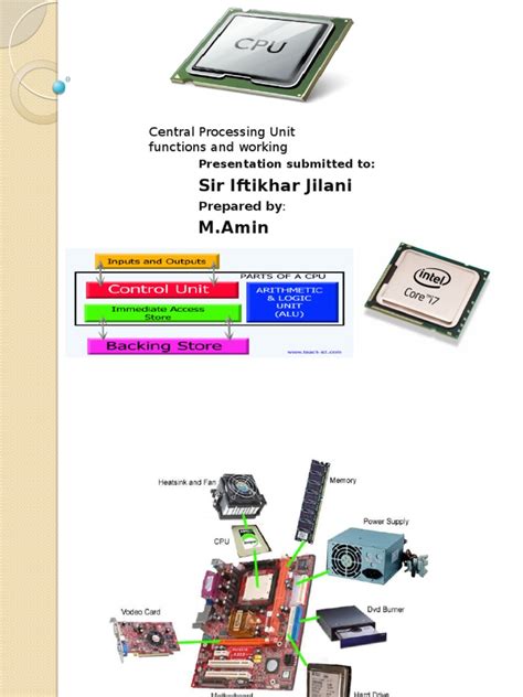 Cpu The Brain Of The Computer Central Processing Unit Hertz