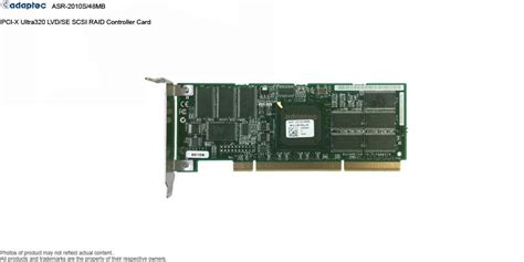 Scsi Pcix Raid Controller Card Adaptec Asr 2010s 48mb