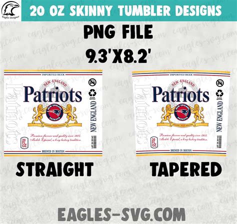 New England Patriots Modelo Beer Tumbler Wrap Png