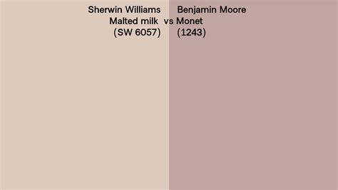 Sherwin Williams Malted Milk SW 6057 Vs Benjamin Moore Monet 1243