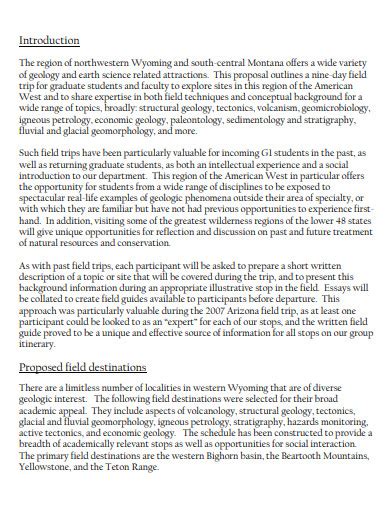 Free 10 Field Trip Proposal Samples In Pdf Ms Word Apple Pages