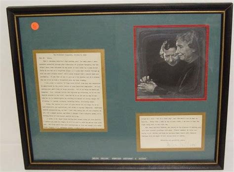 Signed Typed Letter Helen Keller