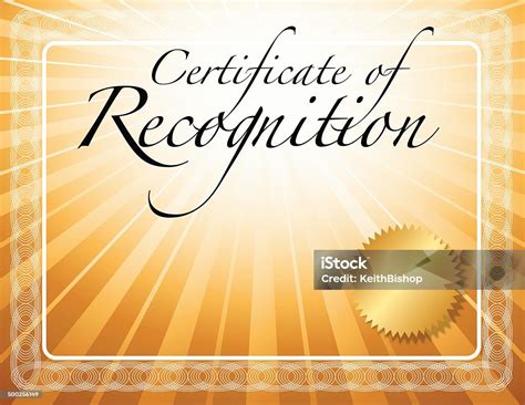 Certificate Of Recognition Background Design