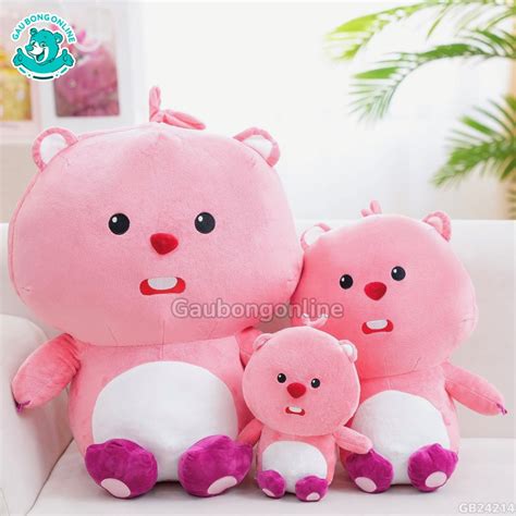 Hải Ly Loopy Hồng Gấu Bông Online