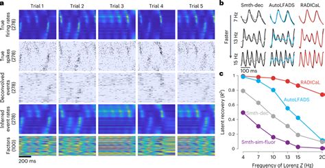 Application Of Radical To Synthetic Data A Example Firing Rates And