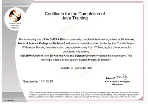 Javaprogramming Iitbombay Spokentutorial Learning Jaya Chitra K