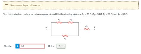 Solved R1 20Ω R2 10Ω R3 60Ω And R4 37Ω