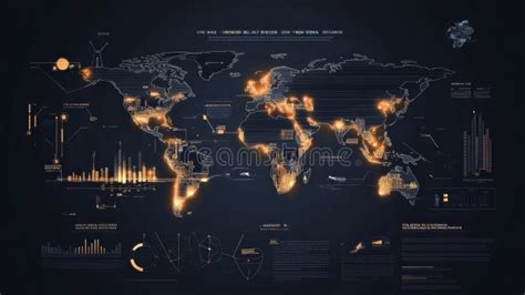 Data Visualization Of Global Information Metrics And Statistics With