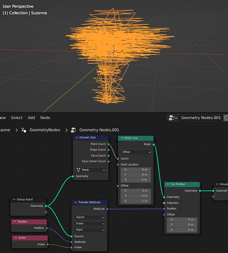 connect points or vertices with polygons using geometry nodes