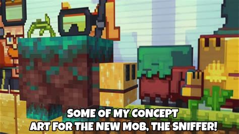 MINECRAFT THE SNIFFER Concept Art D MINECRAFT LIVE Mob Vote YouTube