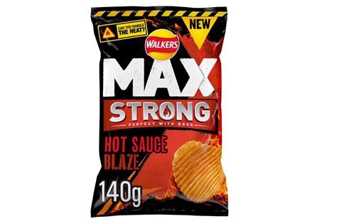 Walkers Max Strong Hot Sauce Blaze Crisps 140g Best Before Its