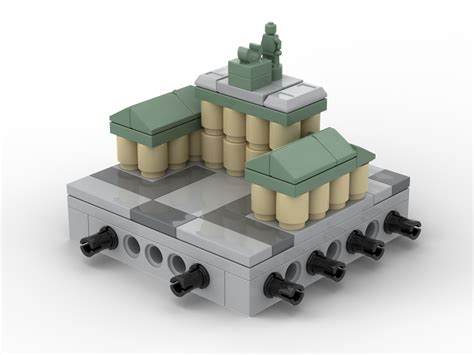 Lego Moc Brandenburg Gate Nano Modular World By 2in1 Rebrickable