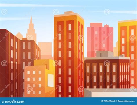 Concepto De Perfil Urbano Ilustración Del Vector Ilustración De Apartamento 269620465