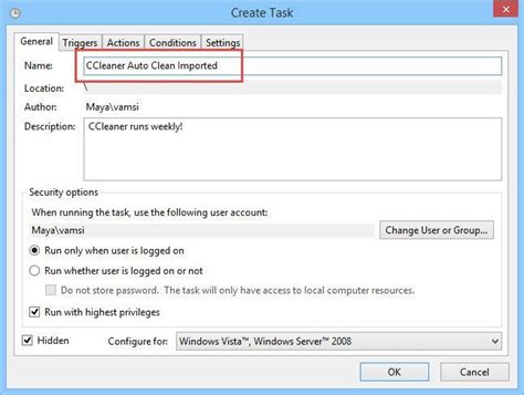 How To Rename A Scheduled Task In Task Scheduler