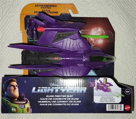 Disney Pixar Lightyear Hyperspeed Series Zurg Fighter Ship With Zurg