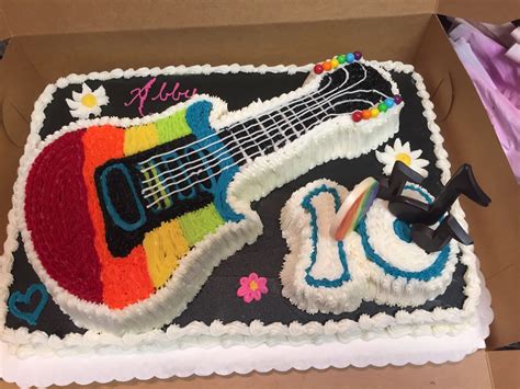Guitarmusical Instrument Cakes Stazalicious Bakery