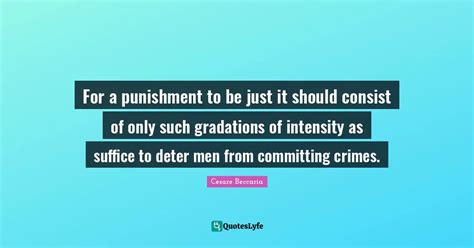 For A Punishment To Be Just It Should Consist Of Only Such Gradations