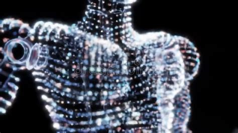 Exploration Of Digital Human Figures Through Mesmerizing Light And