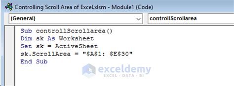 How To Limit The Scroll Area In Excel 3 Methods ExcelDemy