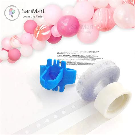 5m Balloon Arch Garland Decorating Strip Kit Balloon Tape Strip 16ft