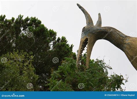 Pteranodon Statue Editorial Stock Image Image Of Green 256334874