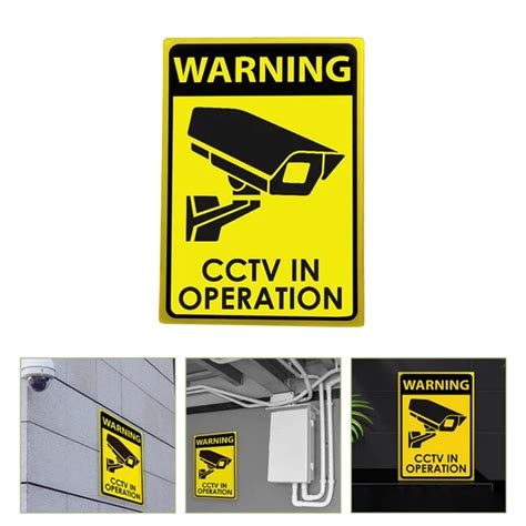 Signs Monitoring Warning Signs Out Door Signage £1235 Picclick Uk