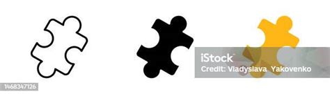 퍼즐 세트 아이콘으로 창의적인 사고 문제를 해결하고 작업 철학 작업 창의성 독창적 인 작업을 수행하십시오 선에 있는 벡터 아이콘 흰색 배경에 검은색과 화려한 스타일 0명에