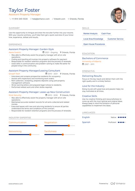Assistant Property Manager Resume Examples And Guide For 2023 Layout