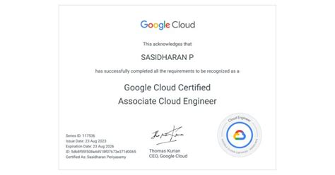 sasidharan p on linkedin associate cloud engineer sasidharan