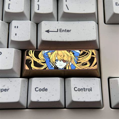 Asuka Langley Soryu Shift Key Keycap Stunning Noveltykeycaps