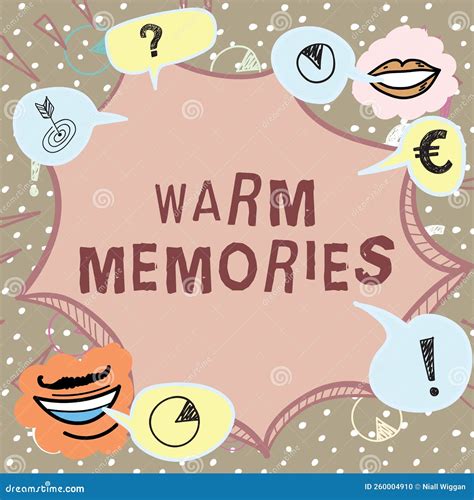 Conceptual Caption Warm Memories Business Concept Reminiscing The Unforgettable Collection Of