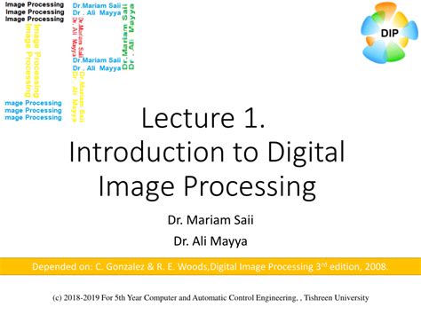PDF Digital Image Processing Lecture1