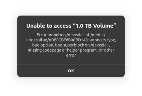 Failure To Mount External Hard Disk In Ubuntu LTS Ask Ubuntu