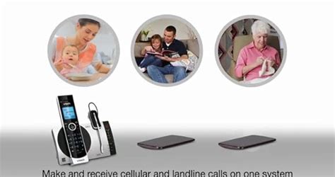 Amazon Com VTech Connect To Cell DS DECT Cordless Phone Black Silver X X