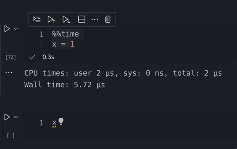 Time In Jupyter Cell Causes Incorrect Pylance Warning Issue 3859