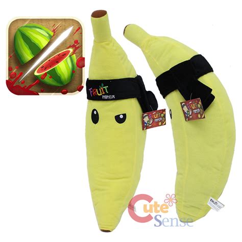 Fruit Ninja Banana Plush Doll 16 Large Plush Pillow Cushion Suffed