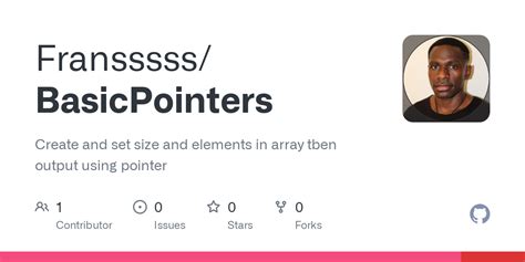 github fransssss basicpointers create and set size and elements in