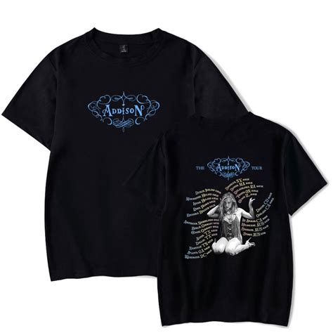 Addison Rae The Addison Tour 2025 Merch T Shirt Women Men Casual