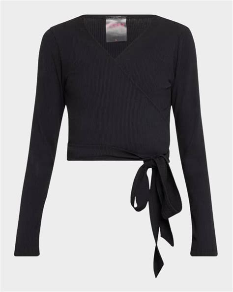 Wolford Warm Up Long Sleeve Crop Top Neiman Marcus